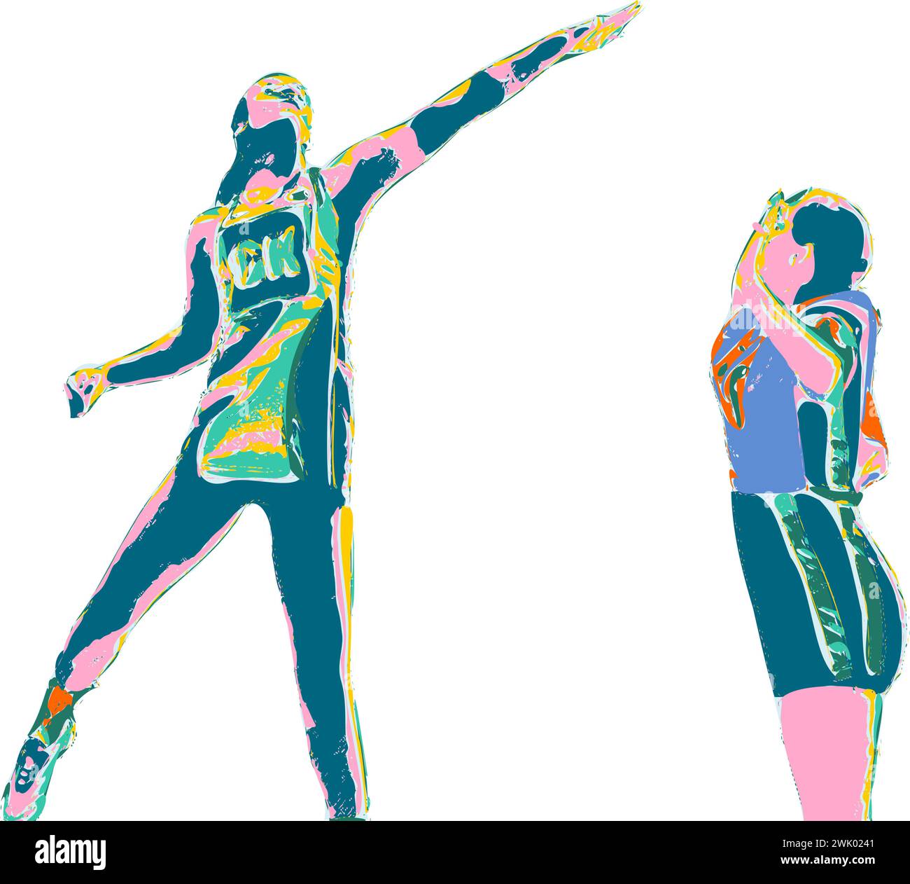 Discover captivating vector images capturing the essence of netball, a ...