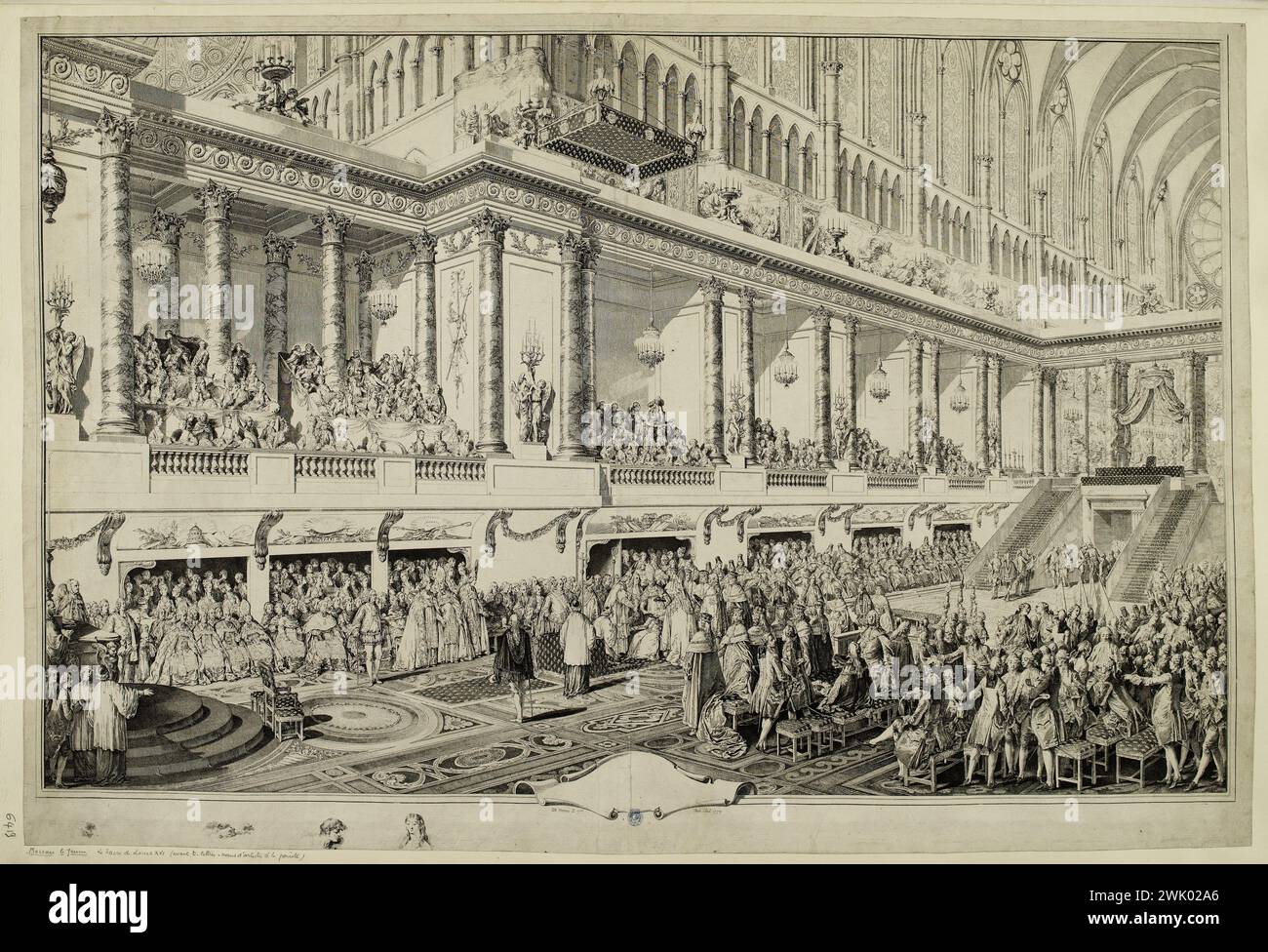 Jean-Michel Moreau, known as Moreau le Jeune (1741-1814). "Sacre of ...