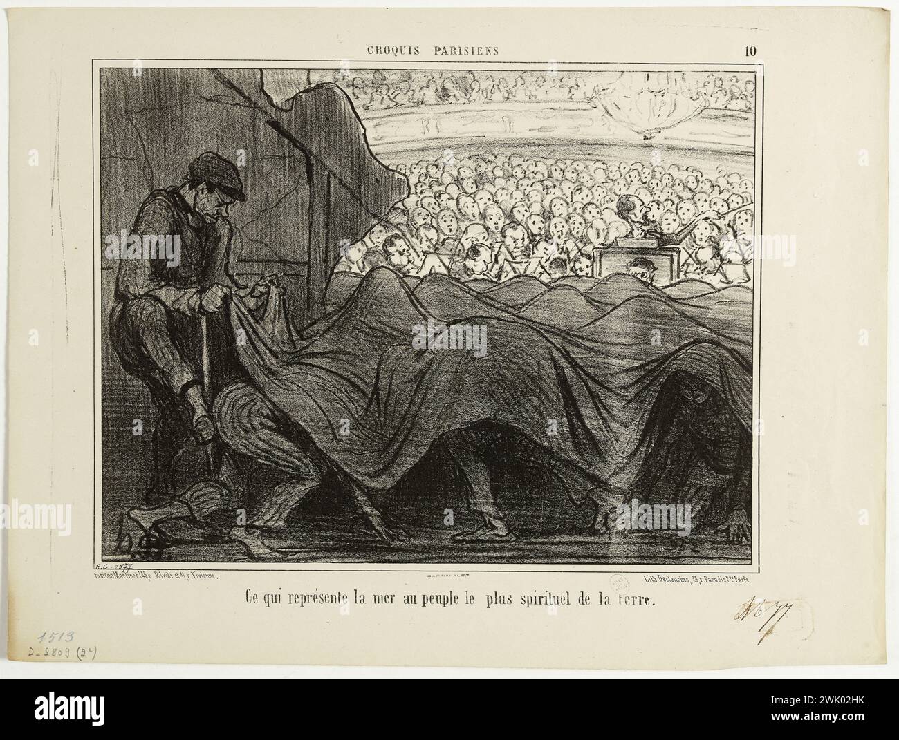 Honoré Daumier (1808-1879). Parisian sketches - which represents the ...