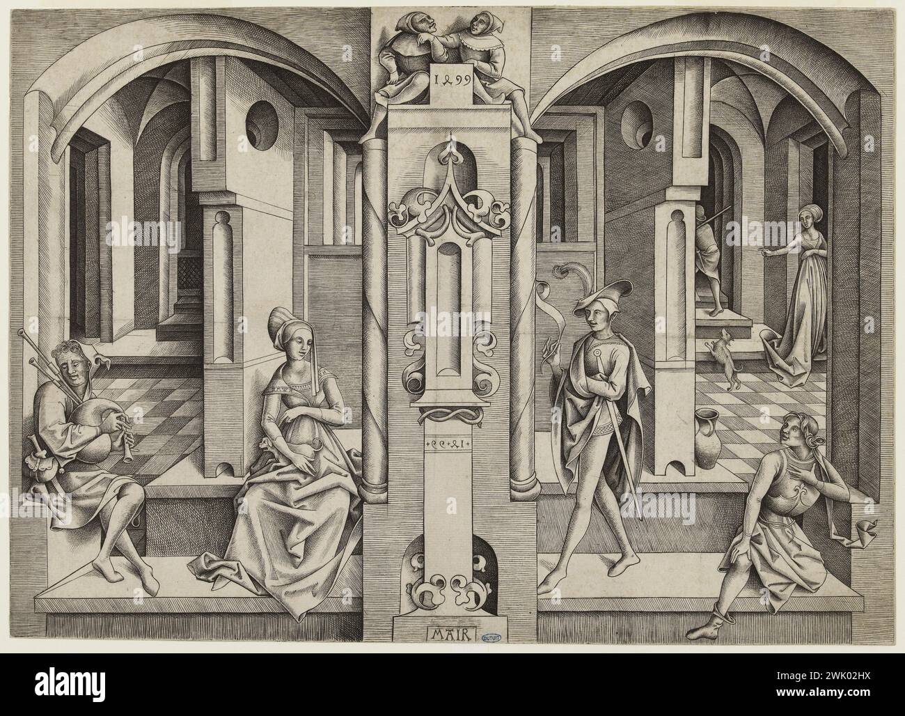 Nicolaus Alexander Mair (active around 1485-1510). "The Banderolle ...