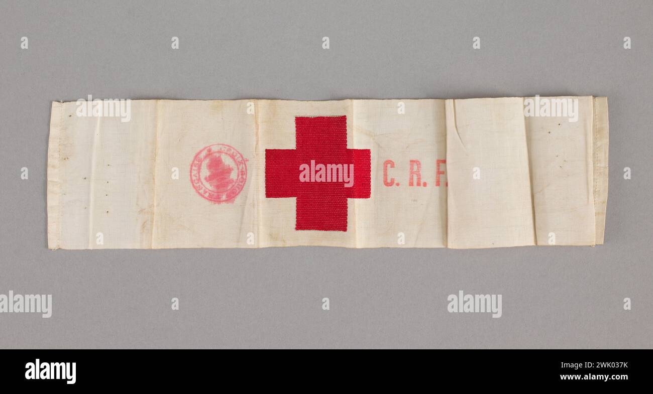 French Red Cross, Brassard of the rescuers of the French Red Cross (CRF ...