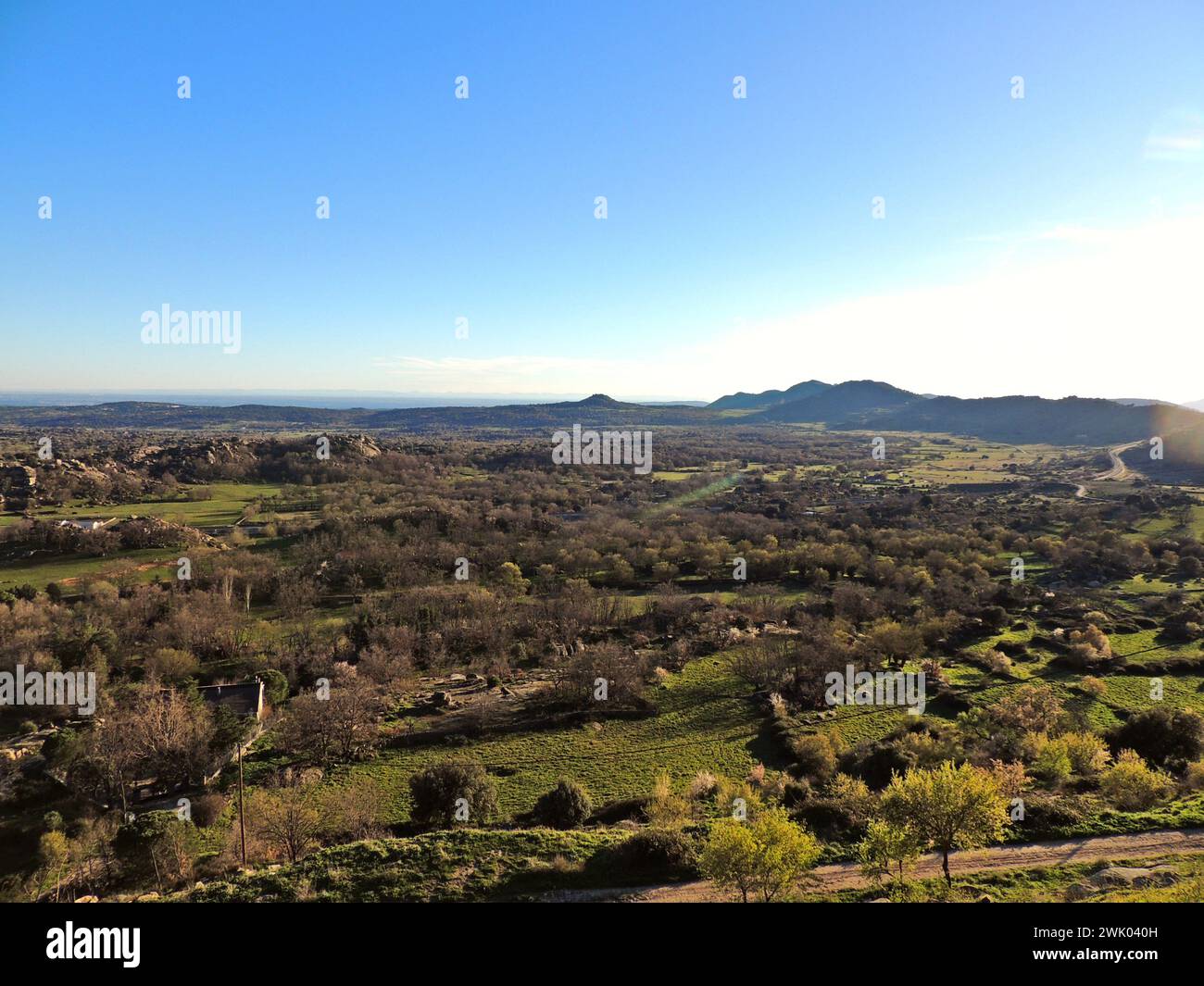 A little town called Zarzalejo, in the mountains of Madrid Stock Photo ...