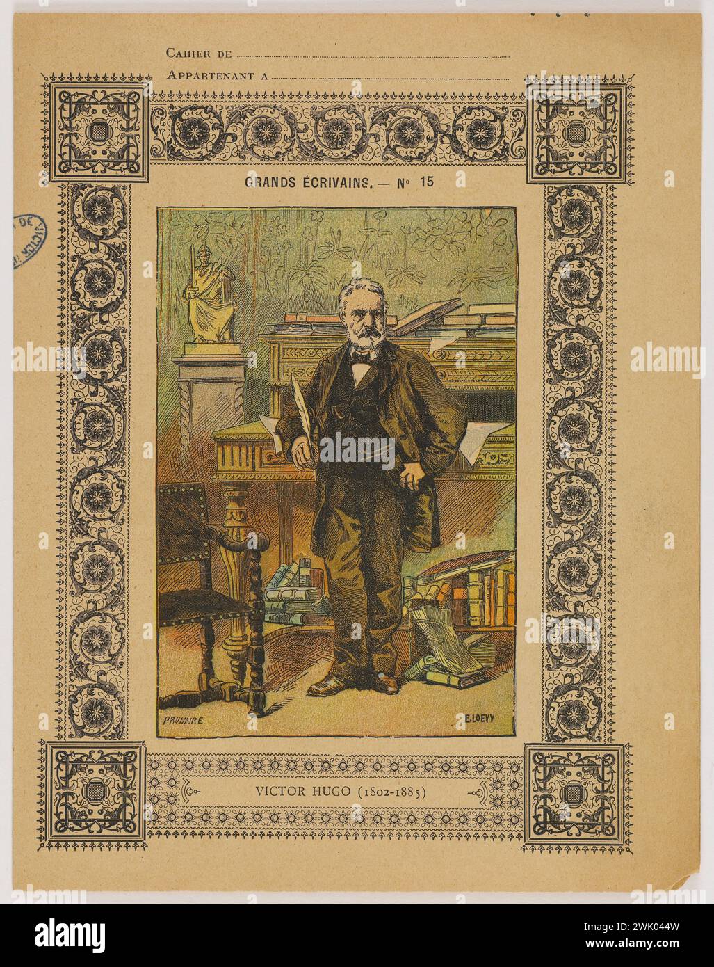 School notebook Series Les Grands Ecrivains n ° 15. EDWARD LOEVY ...