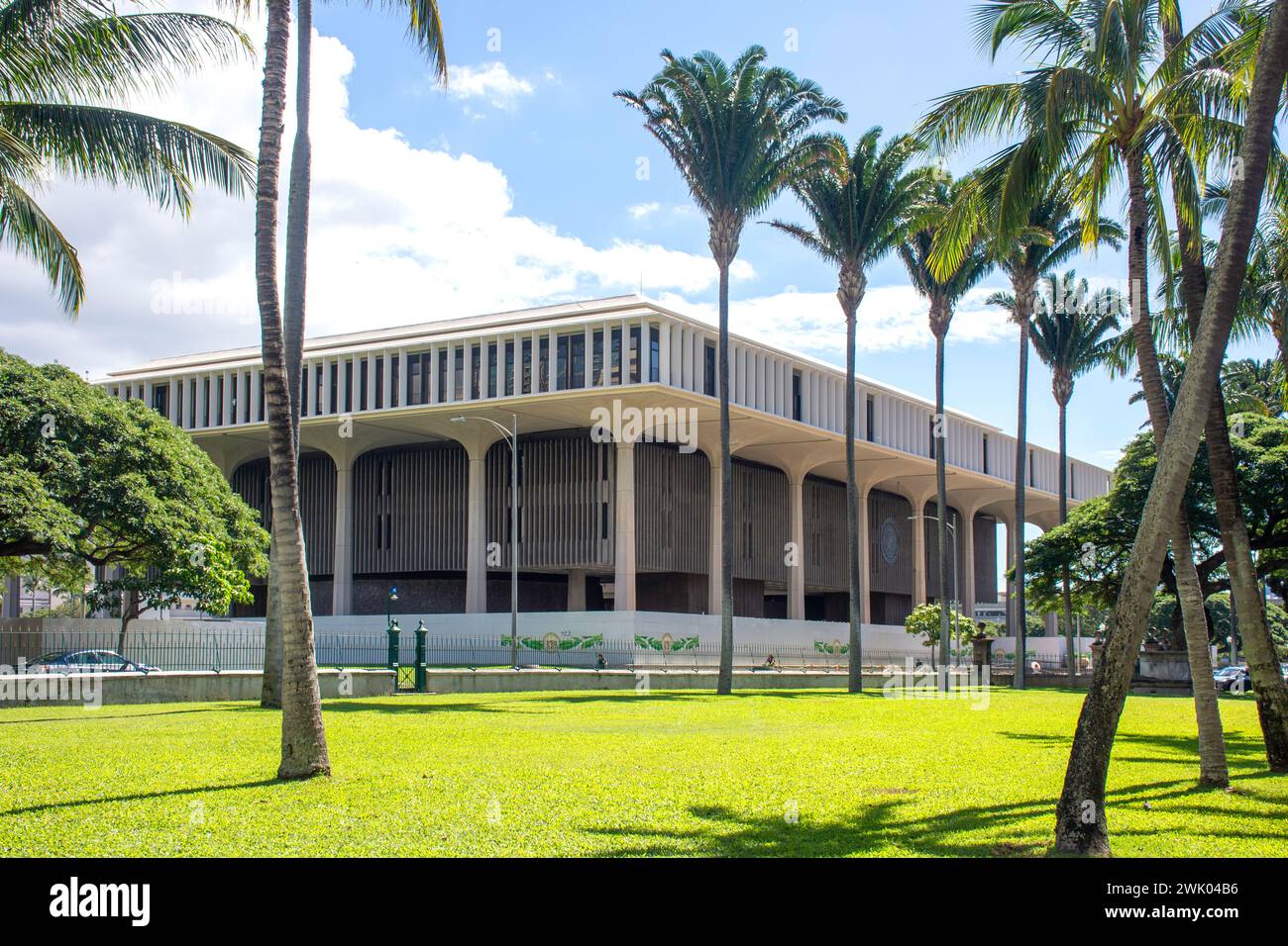 Hawaii State Capitol, Beretania Street, Honolulu, Oahu, Hawaii, United ...