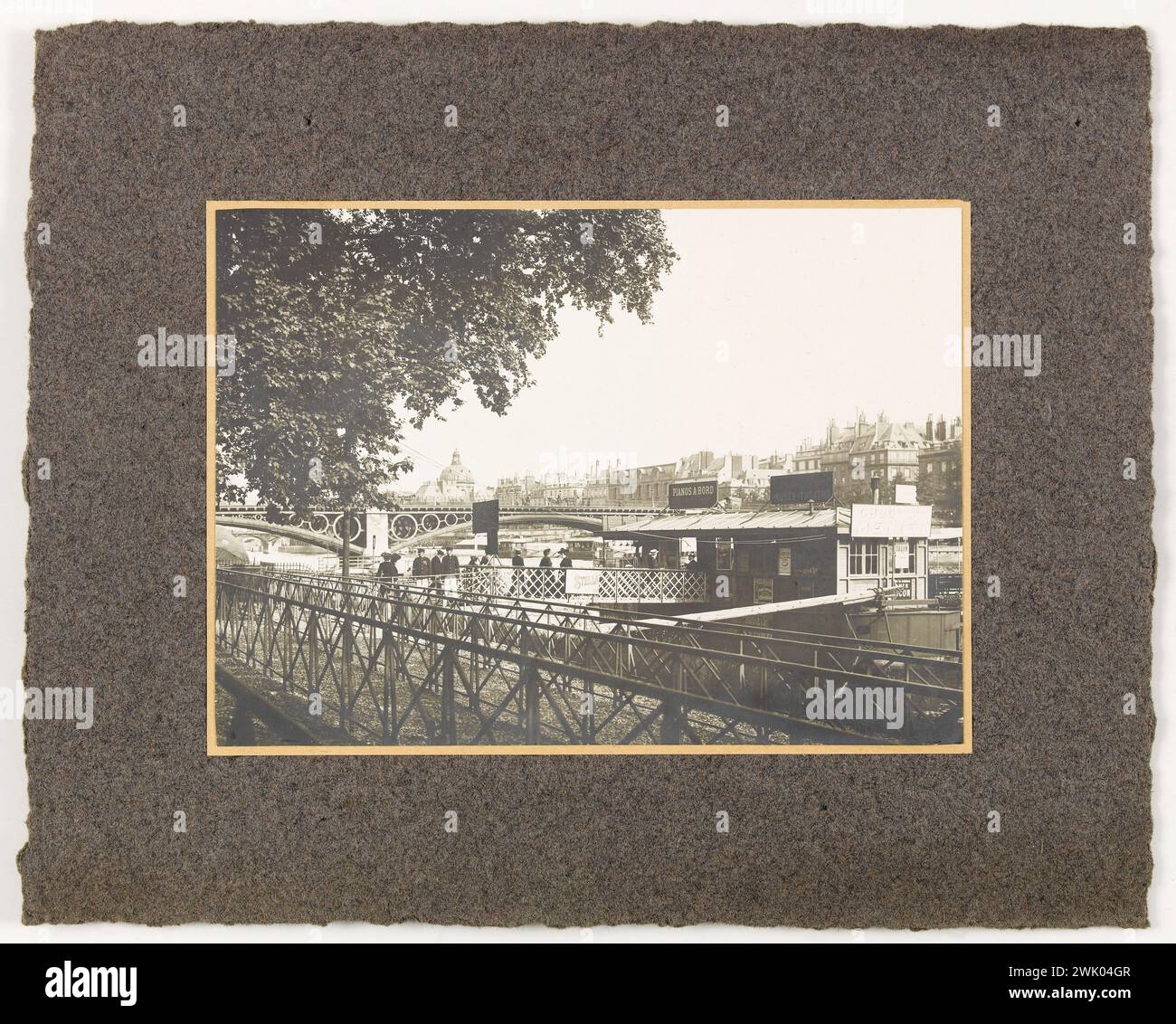 Pontoon of the Quai des Tuileries. Paris (1 arr.). Photograph by ...