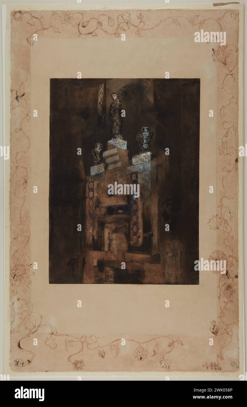Hugo, Victor (n.1802-02-26-D.1885-05-22), fireplace in the dining room ...