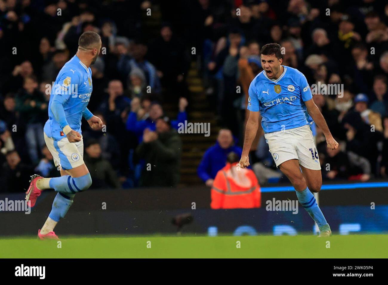 Rodrigo of Manchester City celebrates scoring to make it 1-1 during the ...