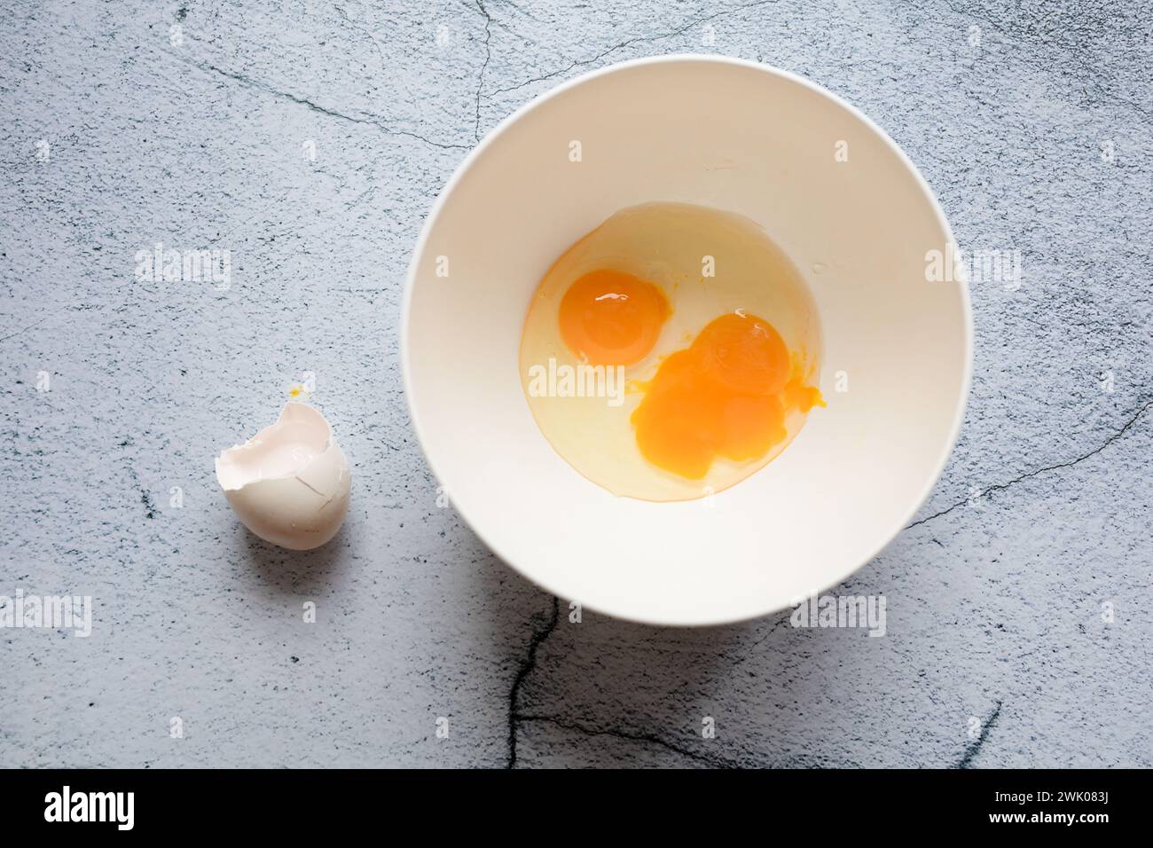 Cracked egg no shell hi-res stock photography and images - Alamy