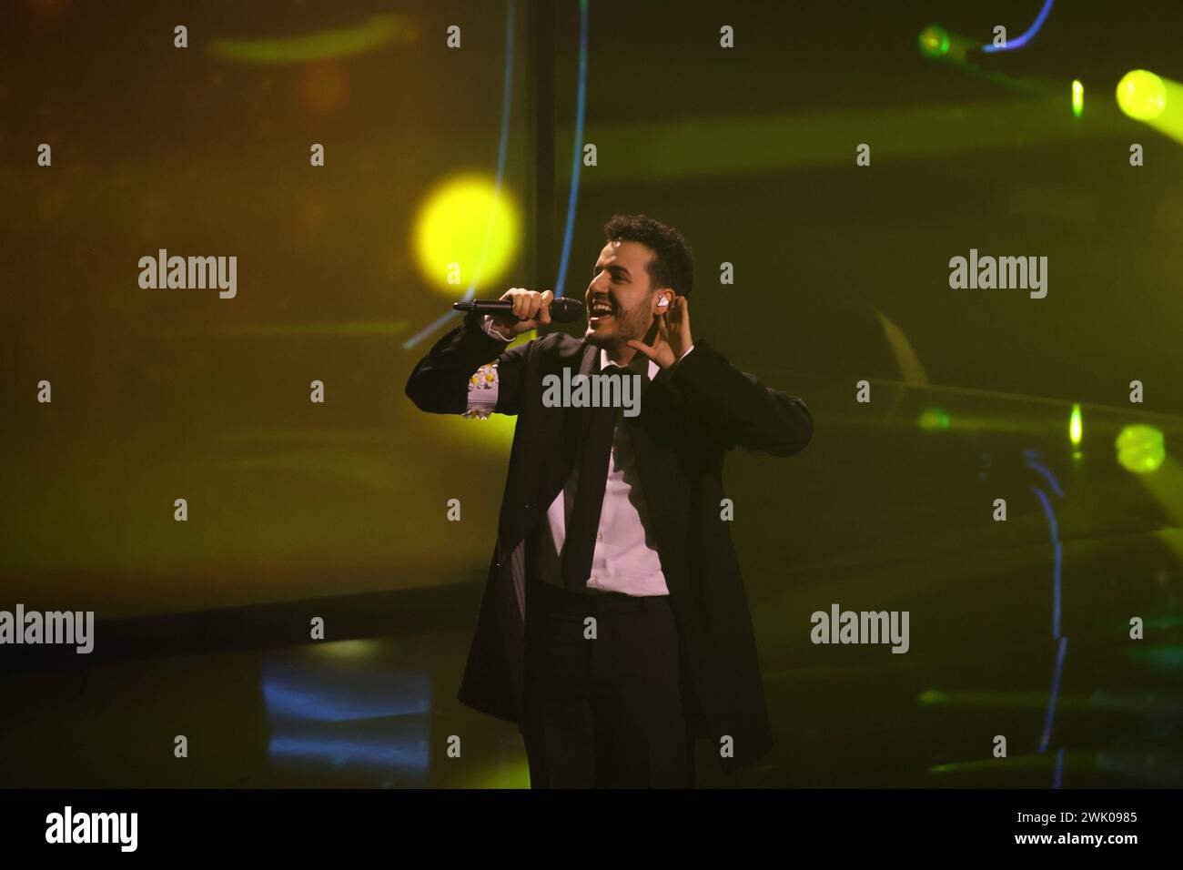Basim during the dress rehearsal at Dansk Melodi Grand Prix 2024. He ...