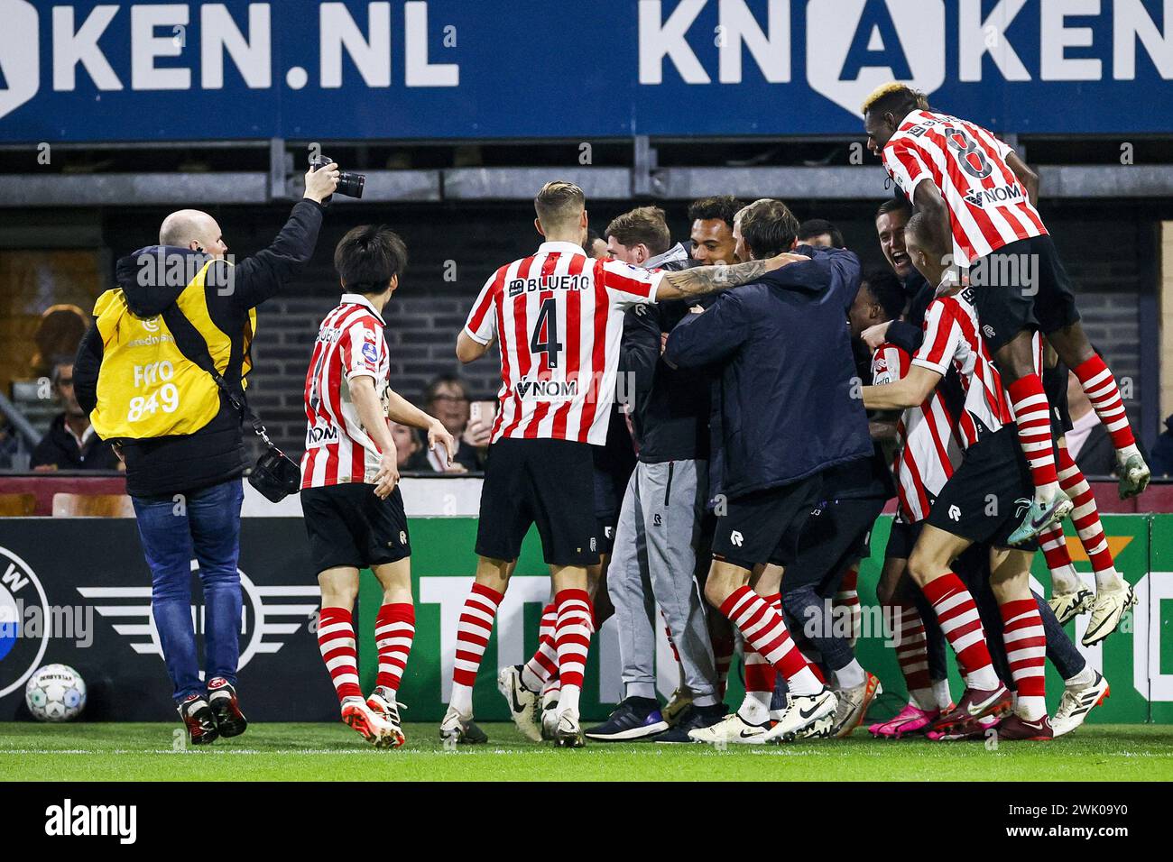 ROTTERDAM - Charles-Andreas Brym of sbv Excelsior celebrates the 4-2 ...