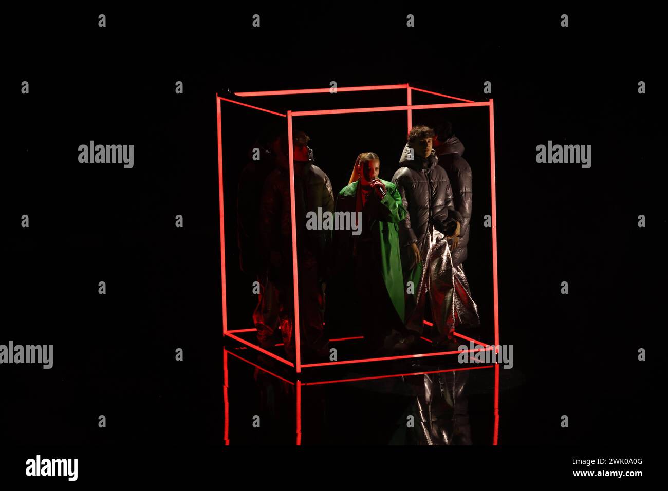 RoseeLu, aka Rosa Frydensbjerg, during the dress rehearsal at Dansk ...