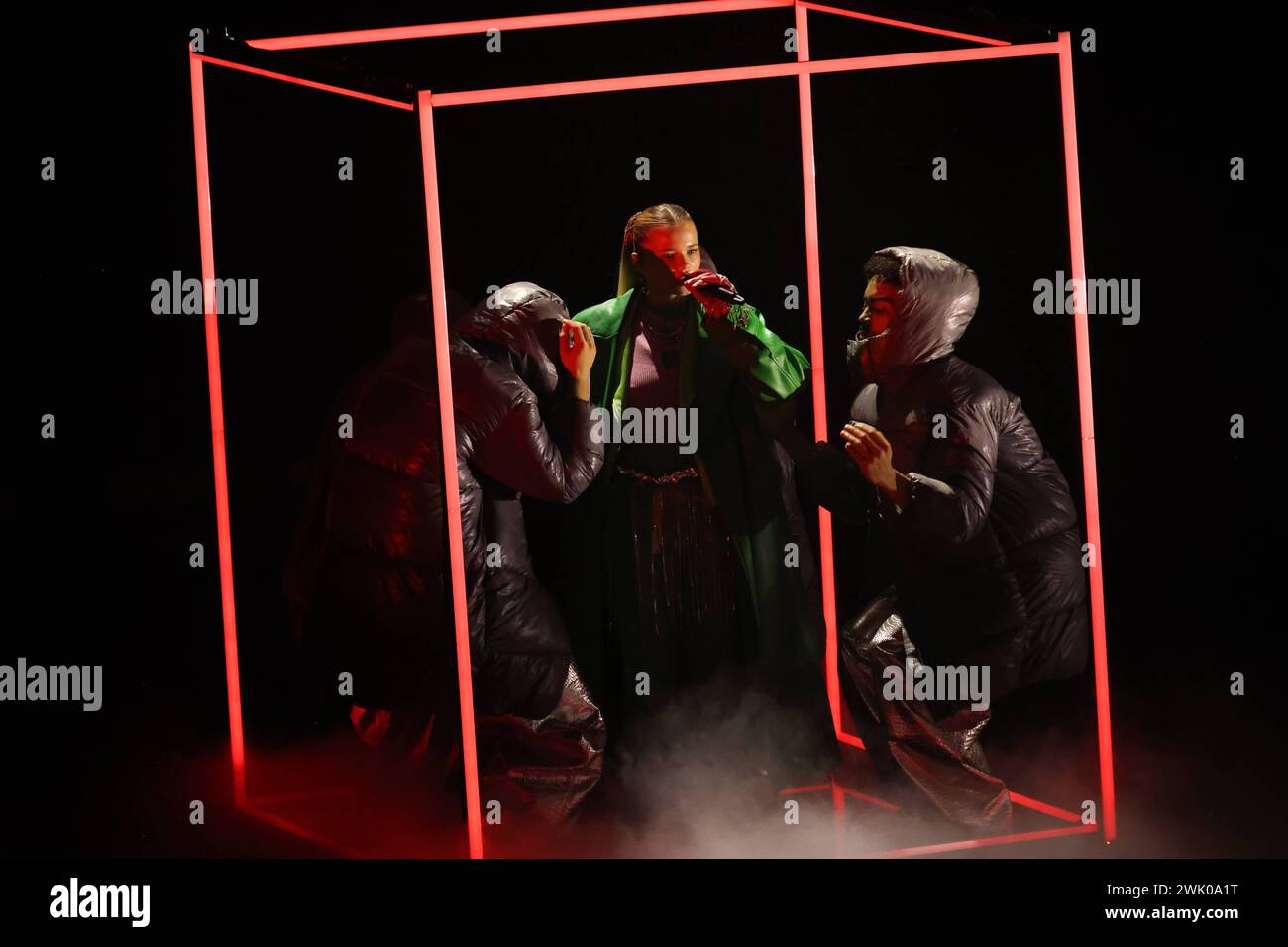 RoseeLu, aka Rosa Frydensbjerg, during the dress rehearsal at Dansk ...