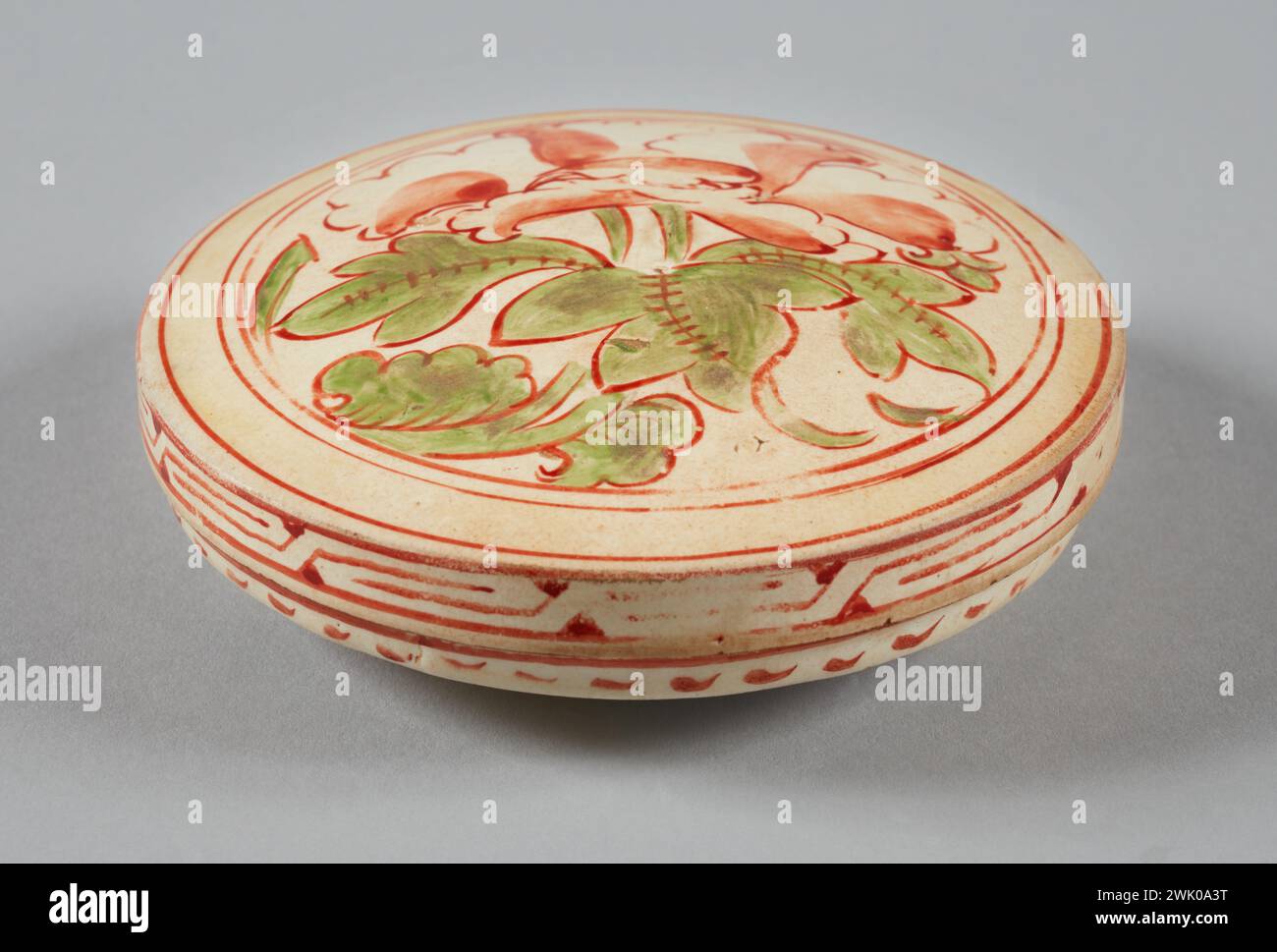 Box, 115. sandstone clothed with a white enobe under a transparent ...