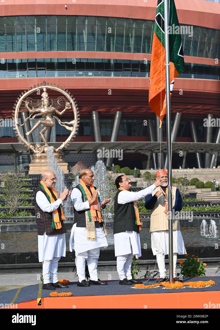 NEW DELHI, INDIA -FEBRUARY 17: Prime Minister Narendra Modi with Home ...