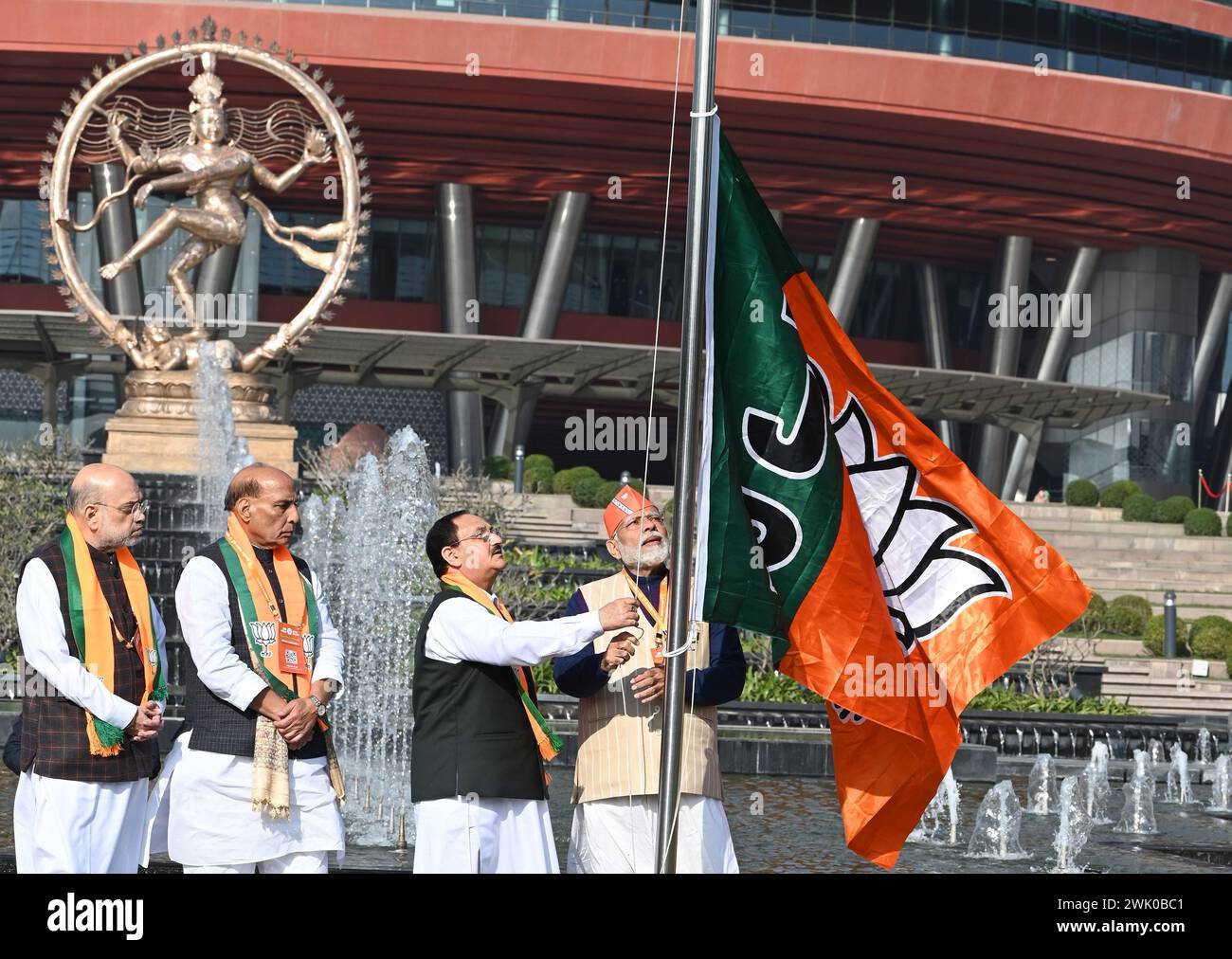 NEW DELHI, INDIA -FEBRUARY 17: Prime Minister Narendra Modi with Home ...