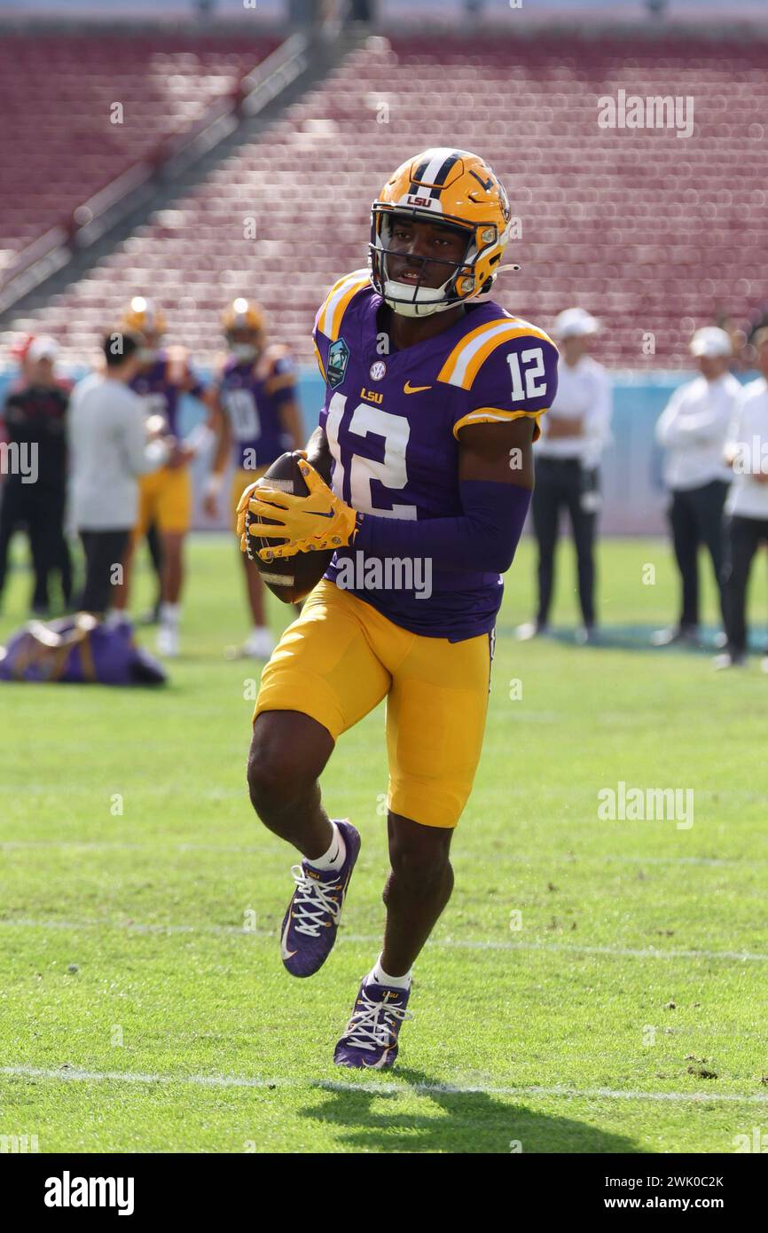 LSU Tigers wide receiver Kyle Parker (12) runs with the ball during ...
