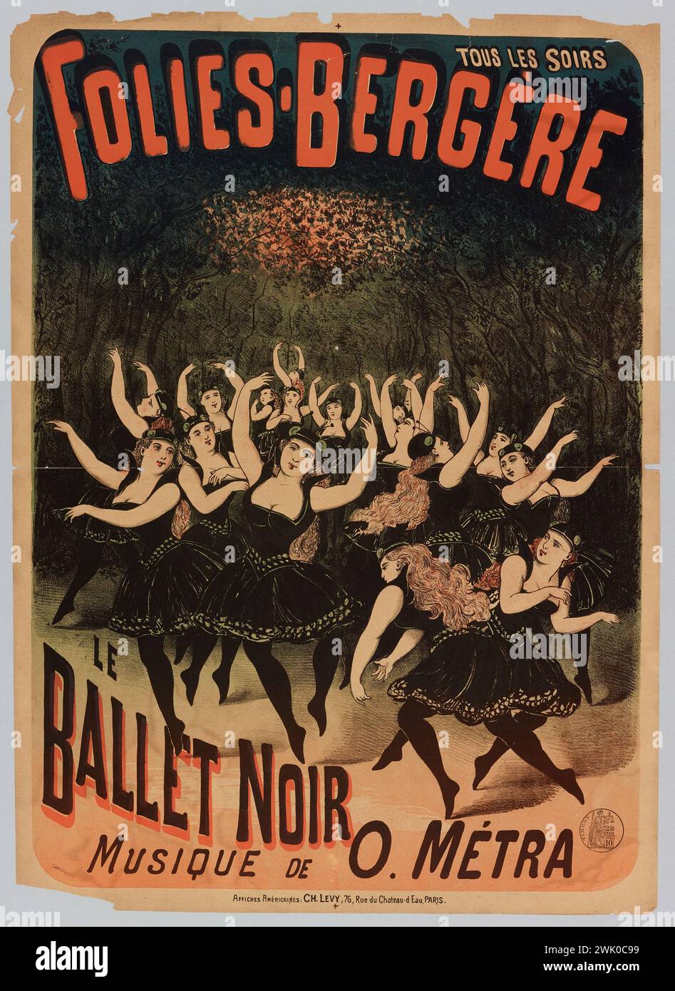 Anonymous, every evening/ Folies-Bergere/ Le/ Ballet Noir/ Musique de O ...