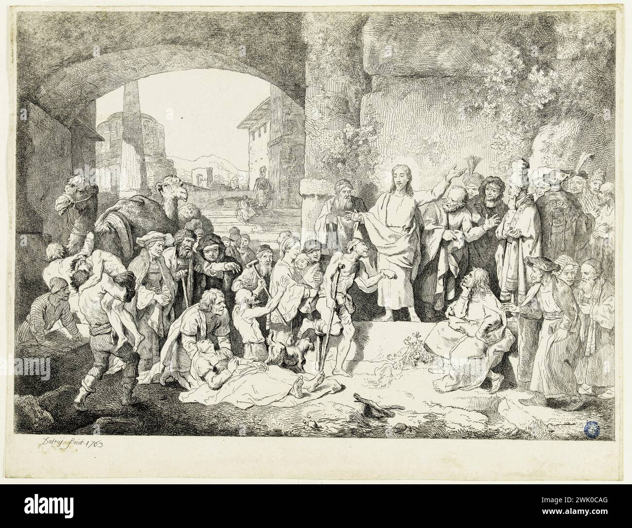 Christian Wilhem Ernst Dietrich or Dietricy. The great healing of the ...