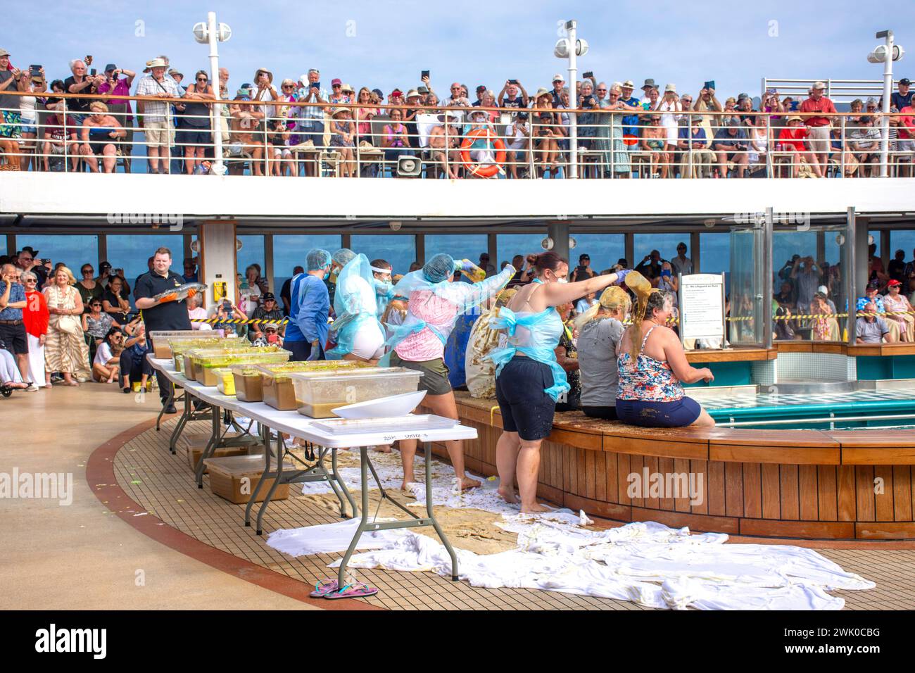 'Crossing the Line Ceremony' aboard Cunard Queen Victoria cruise ship ...