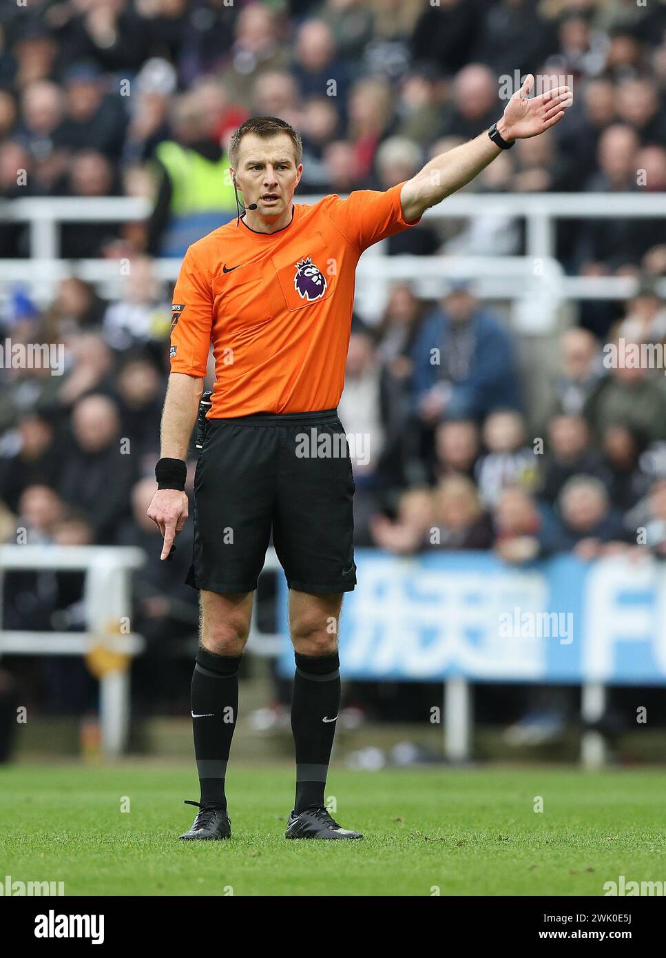 Newcastle Upon Tyne, UK. 17th Feb, 2024. Referee Michael Salisbury ...