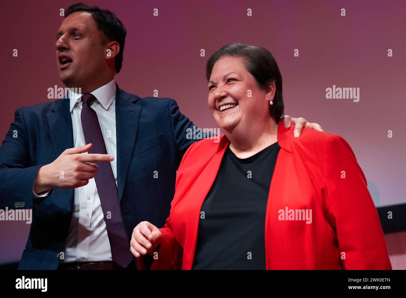 Glasgow Scotland, UK 17 February 2024. Jackie Baillie MSP at the ...