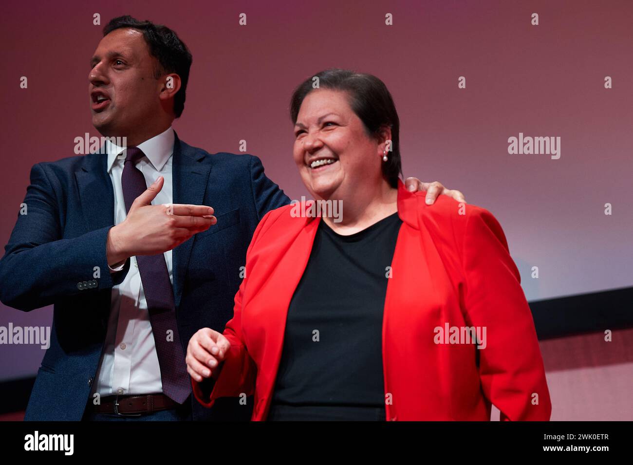 Glasgow Scotland, UK 17 February 2024. Jackie Baillie MSP at the ...
