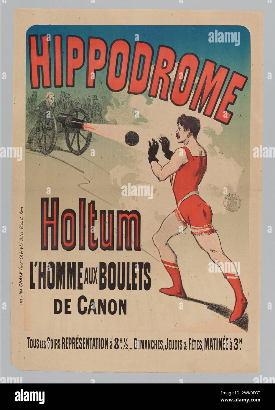 Chéret, Jules (n.1836-05-31-D.1932-09-23), Hippodrome/ Holtum/ L'Homme ...