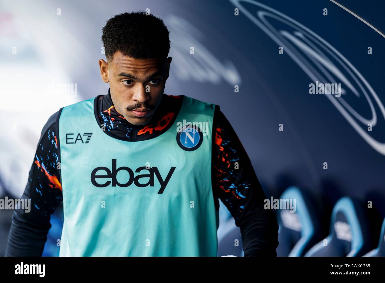 SSC Napoli’s Belgian forward Cyril Ngonge looks before the Serie A ...