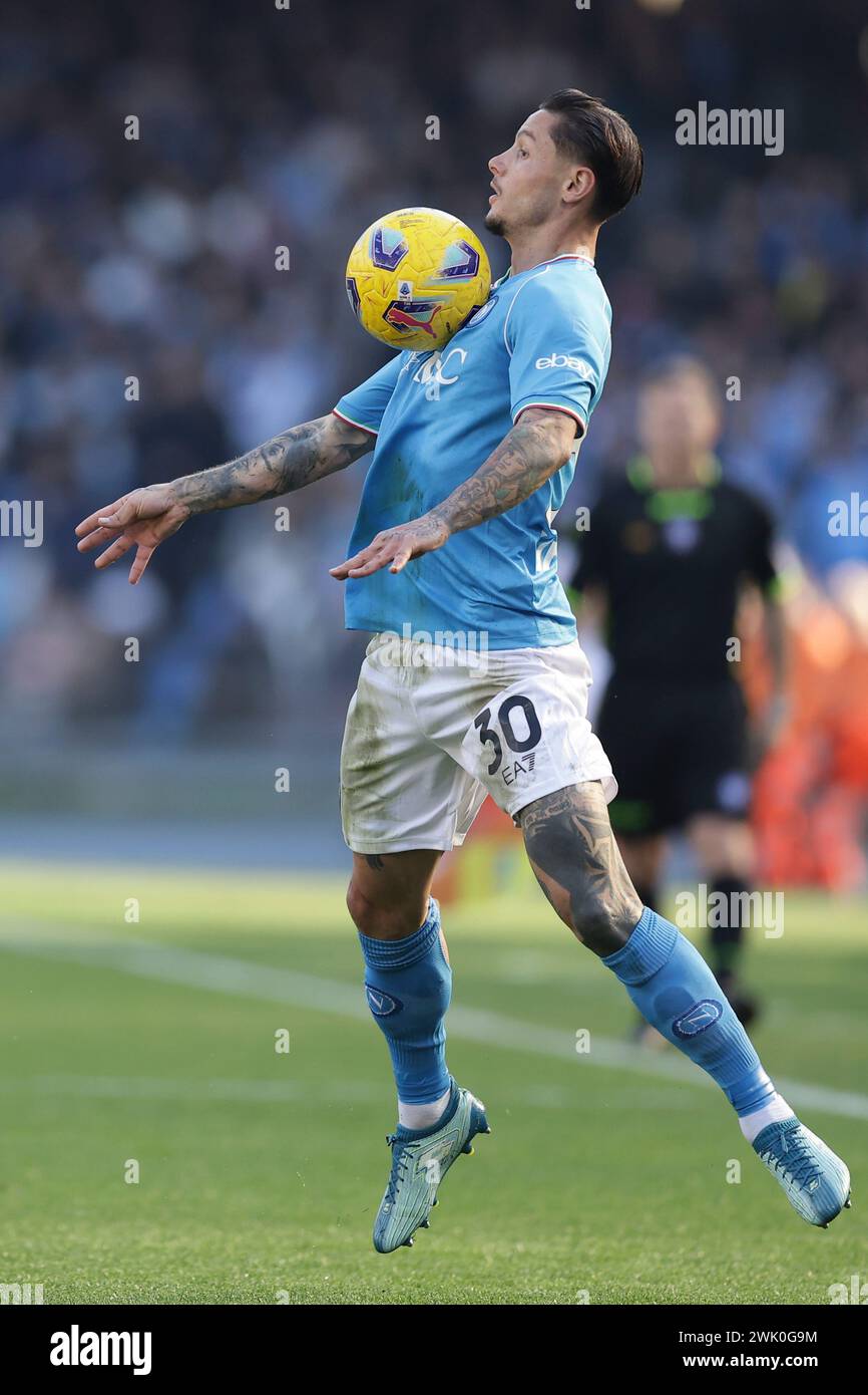 SSC Napoli’s Italian midfielder Pasquale Mazzocchi controls the ball ...