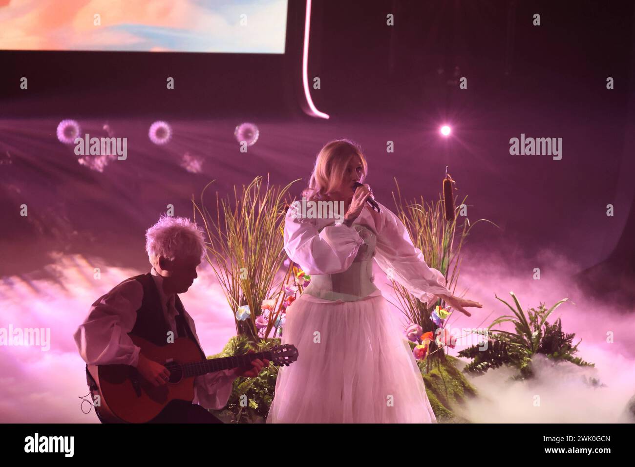 eee gee, aka Emma Grankvist, during the dress rehearsal at Dansk Melodi ...