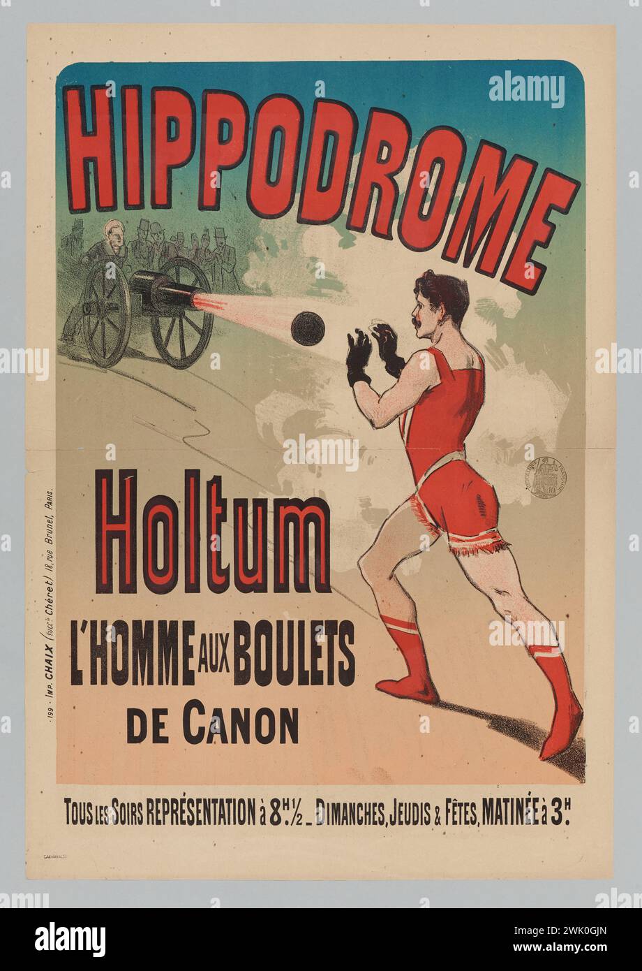 Chéret, Jules (n.1836-05-31-D.1932-09-23), Hippodrome/ Holtum/ L'Homme ...