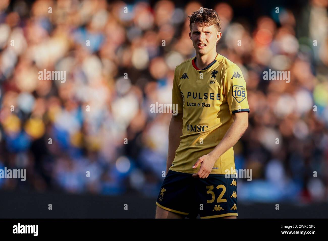 Genoa’s Danish midfielder Morten Frendrup looks during the Serie A ...