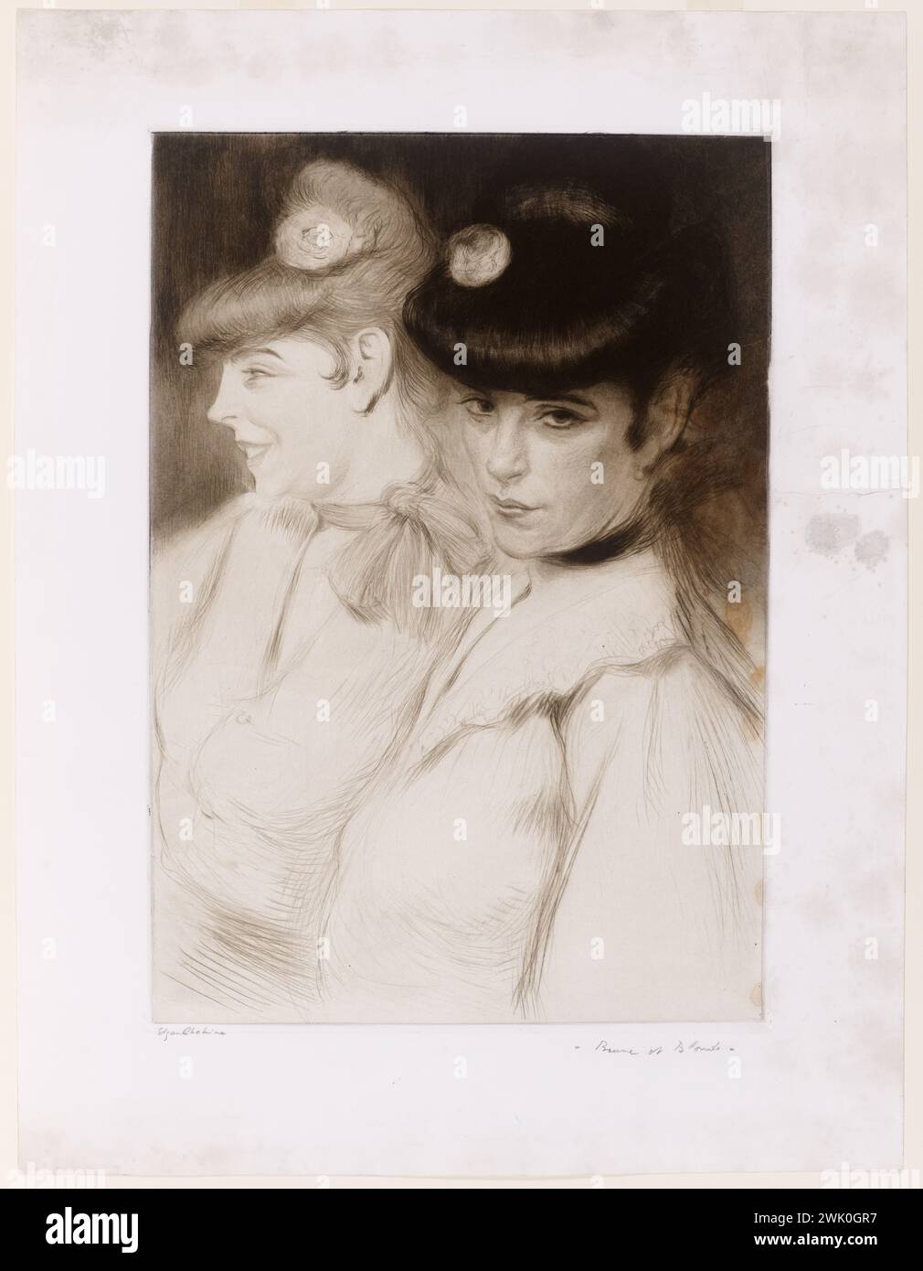 Chahine, Edgar (n.1874 - D.1947), brunette and blonde (Tabanelli 247 ...