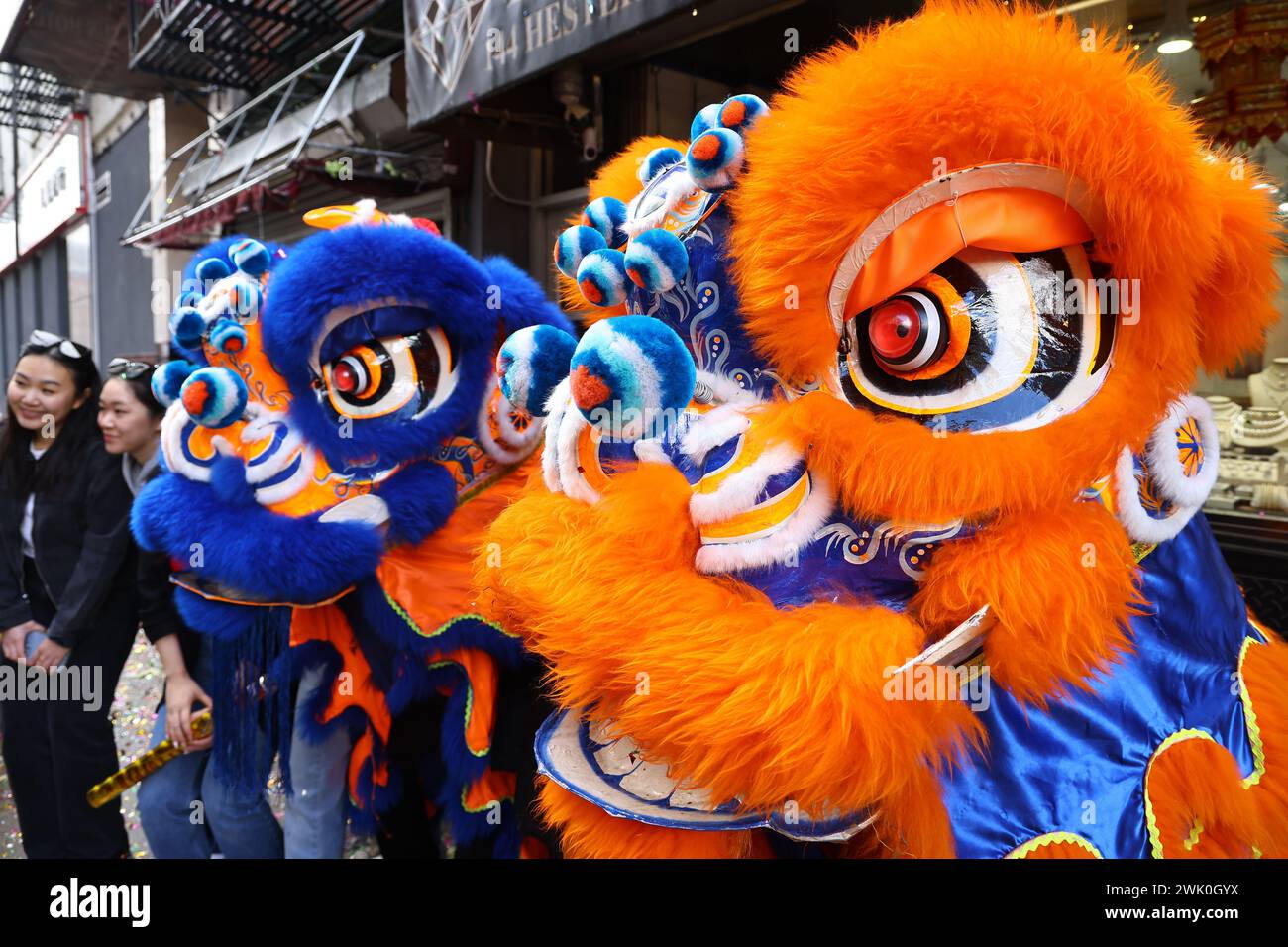 People dressed as dragons dance and entertain crowds while celebrating ...
