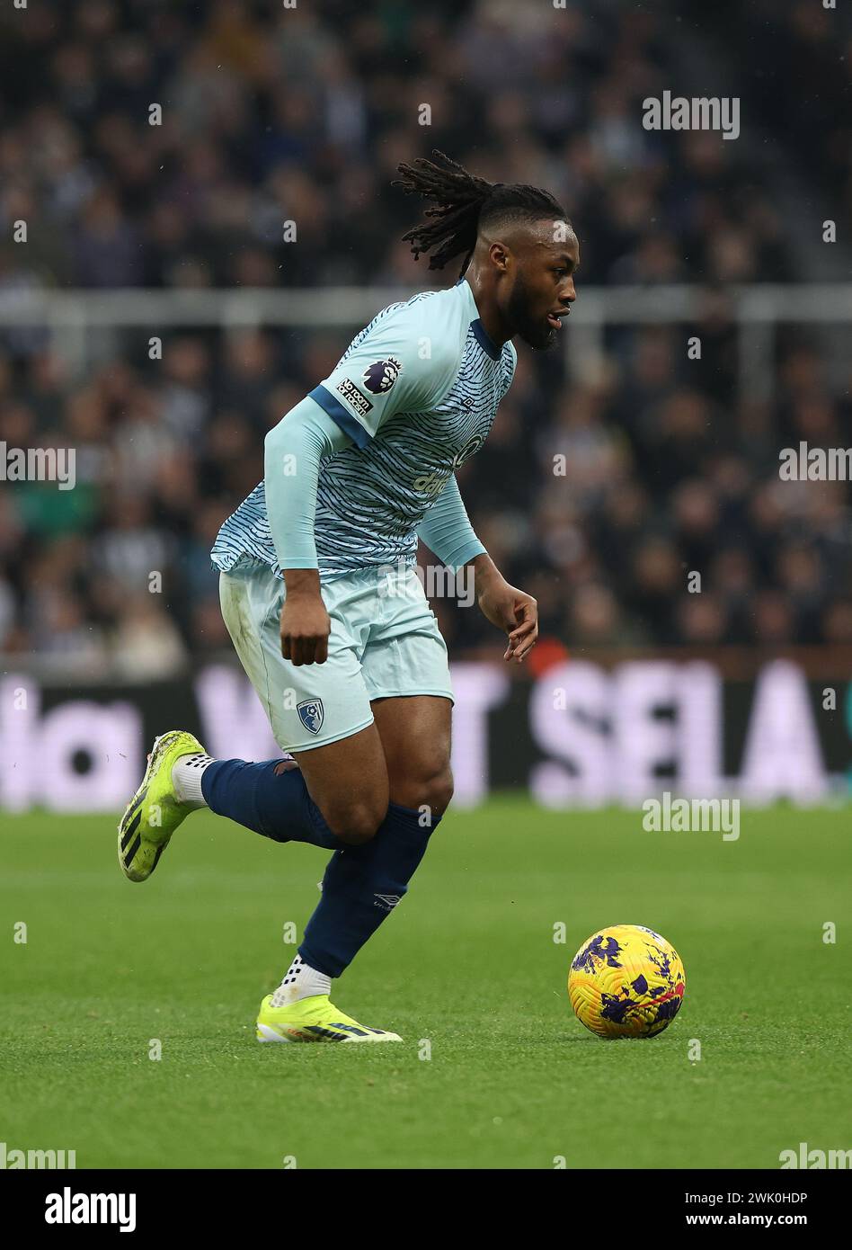 Newcastle Upon Tyne, UK. 17th Feb, 2024. Antoine Semenyo of AFC ...