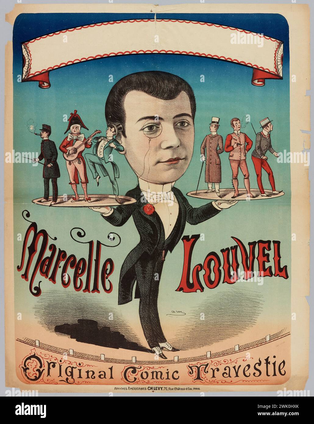 Lévy, Charles, Marcelle Louvel/ Original Comic Travestie (Registered ...