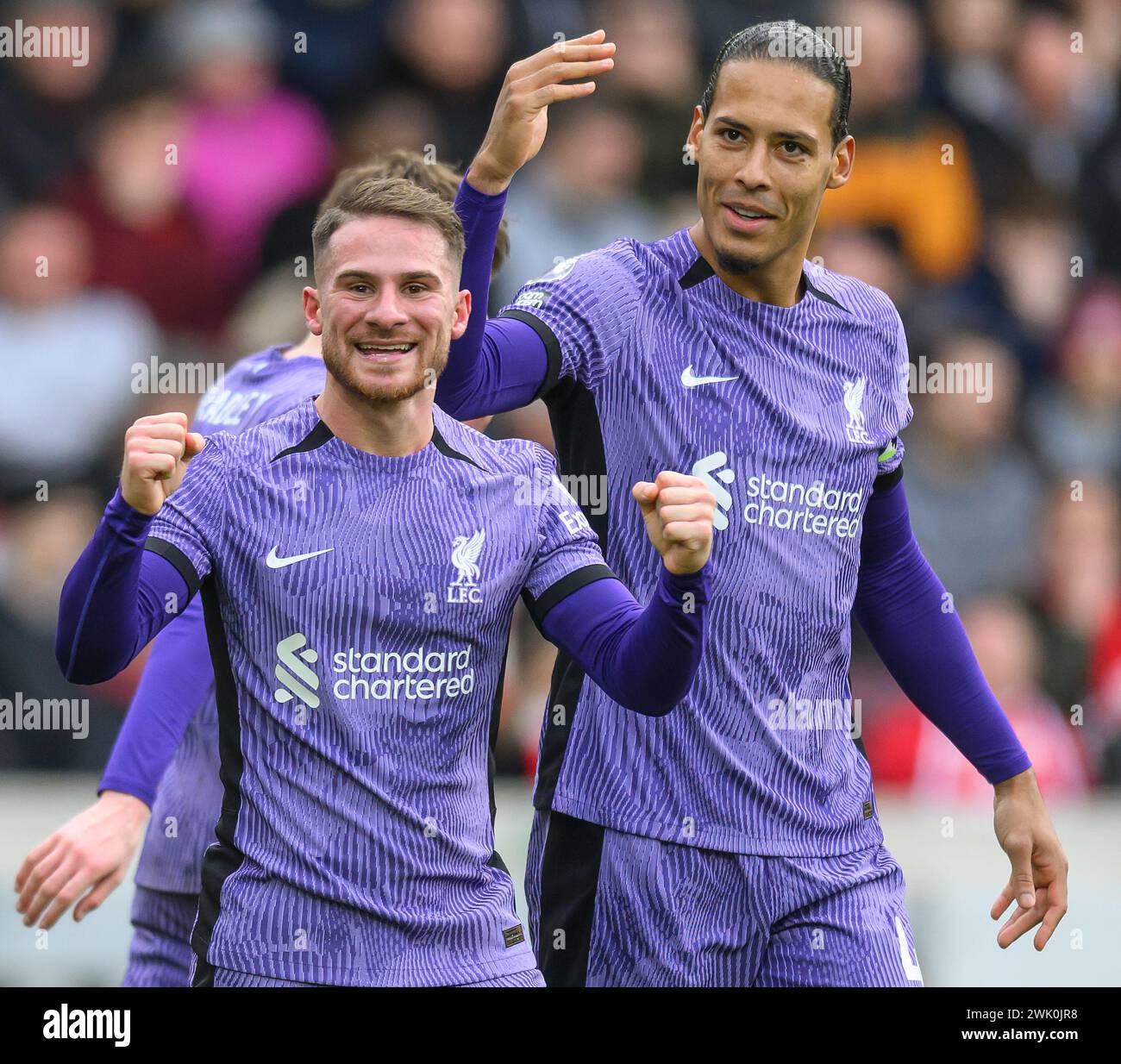 London, UK. 17th Feb, 2024 - Brentford v Liverpool - Premier League ...