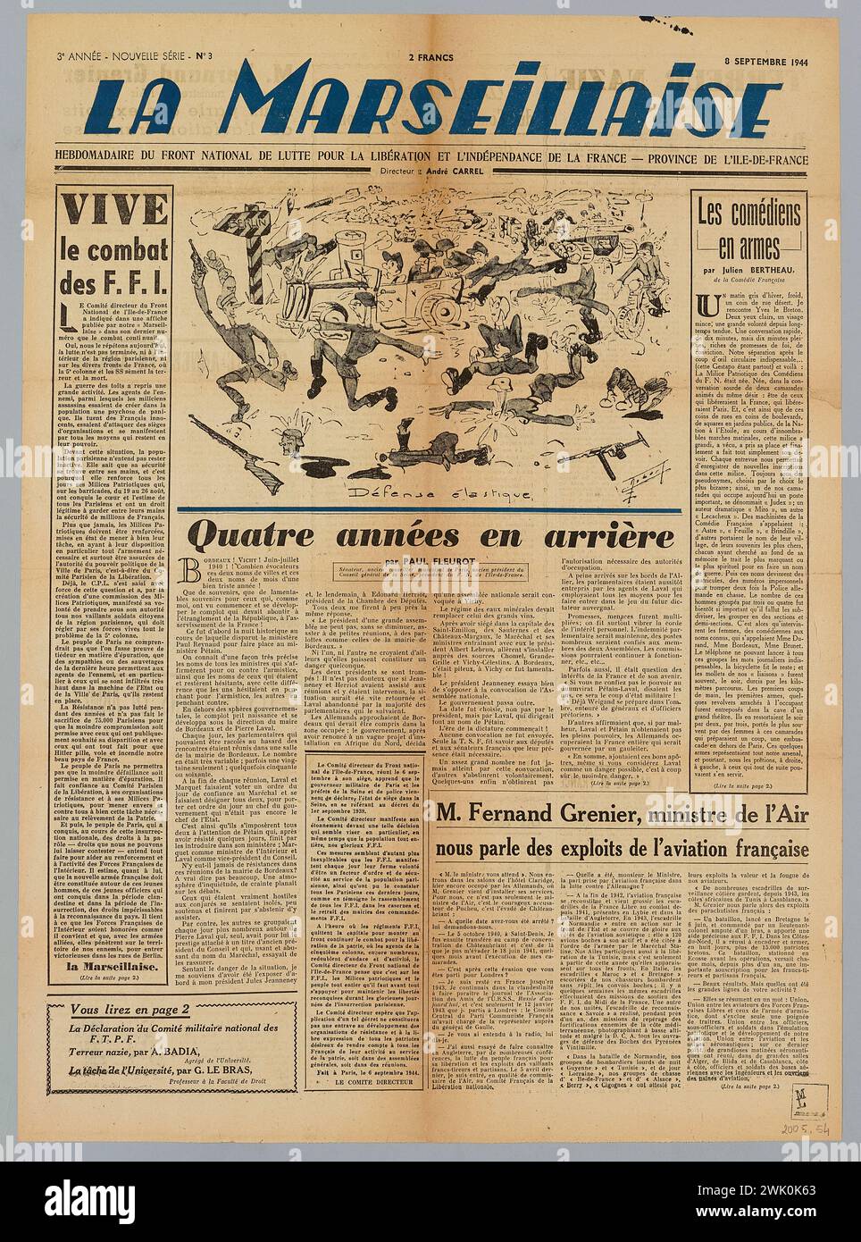Parisian printing houses combined (n. - d.), Journal La Marseillaise ...