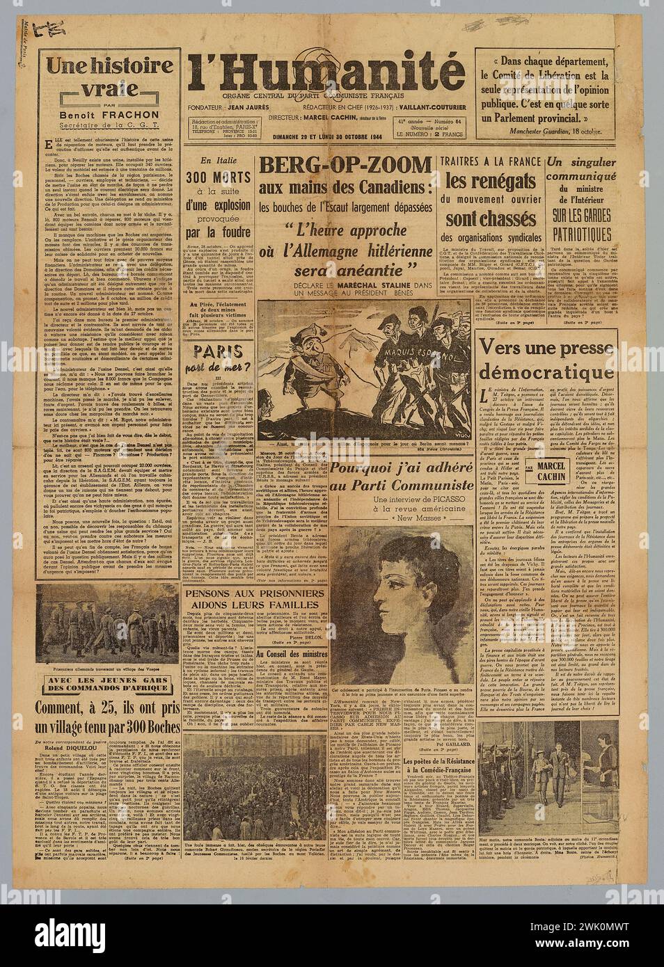 French Communist Party (n. - D.), Journal l'Humanité - Parisian Edition ...