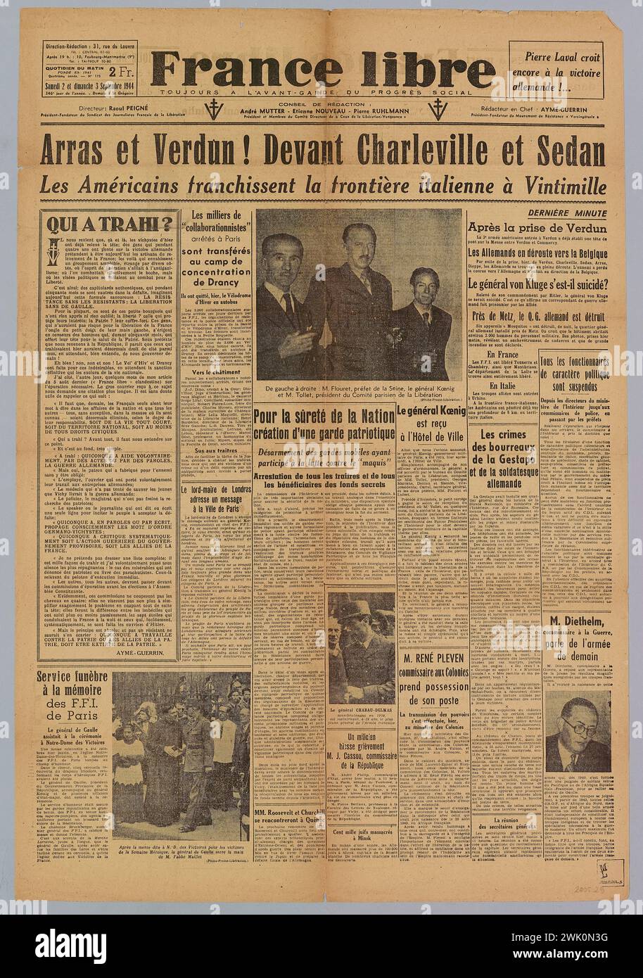 Special Imprimerie de France Libre (n. - D.), newspaper France Libre ...