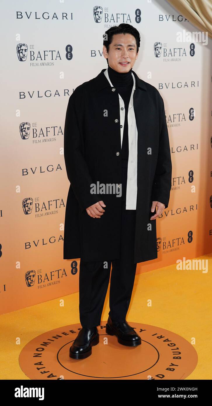 Teo Yoo attends the Bafta Nominees' Party at the National Gallery ...