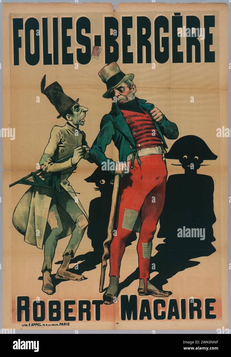 Anonymous, Folies-Bergere/ Robert Macaire (registered title (letter ...