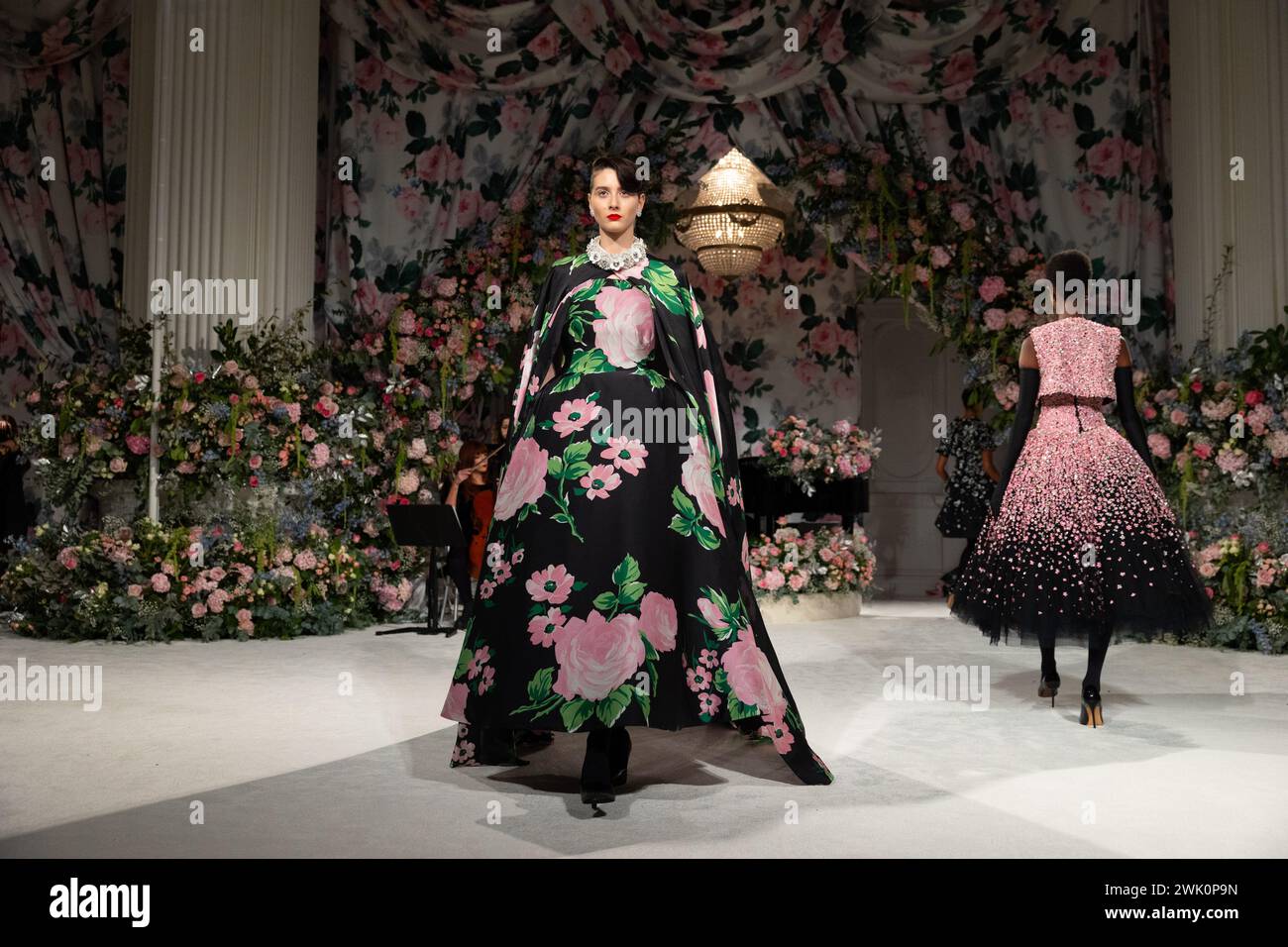 London, UK. February 17th, 2024. Models on the catwalk at the Richard ...