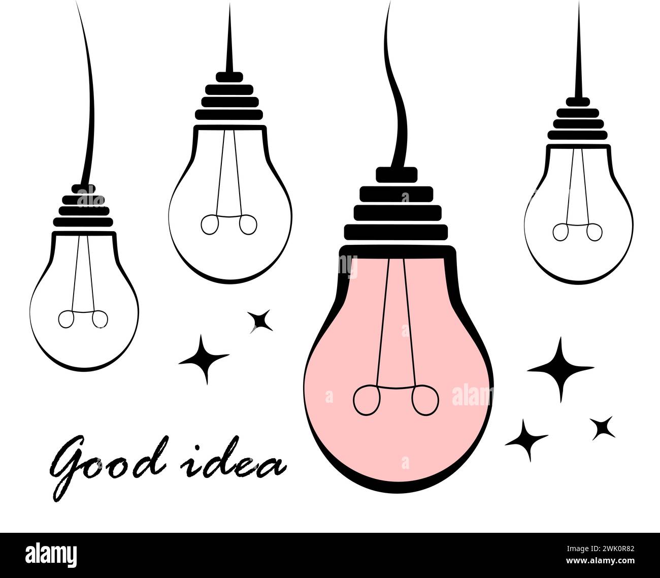 Light bulbs icons hi-res stock photography and images - Alamy
