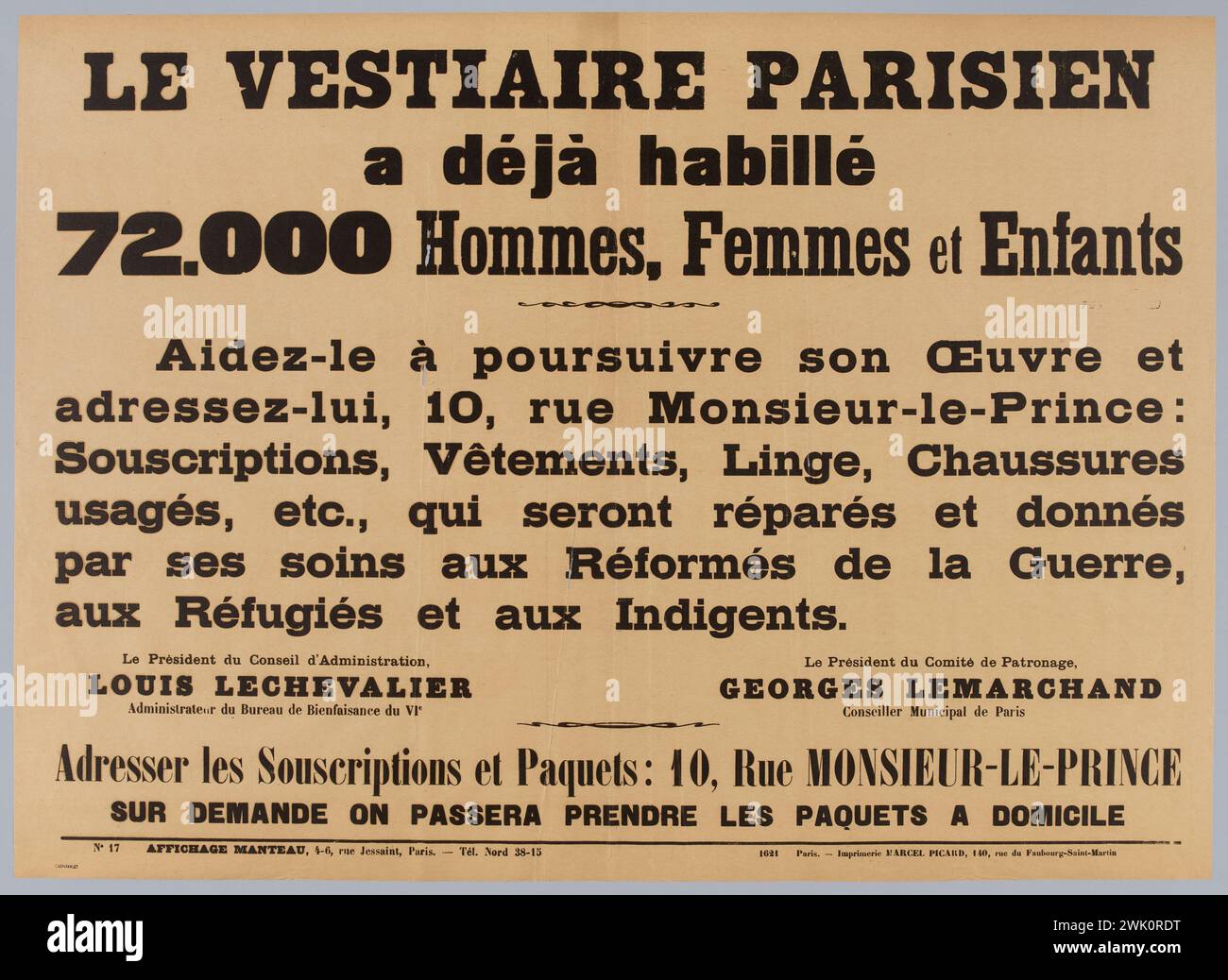 Imprimerie Marcel Picard, the Parisian wardrobe/ has already dressed ...
