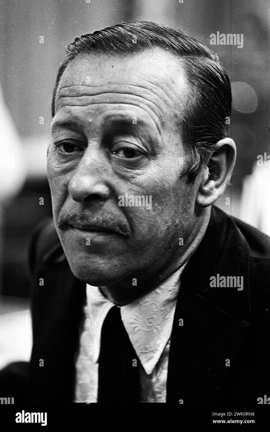 Argentine tango singer Roberto Goyeneche, during a press interview in ...