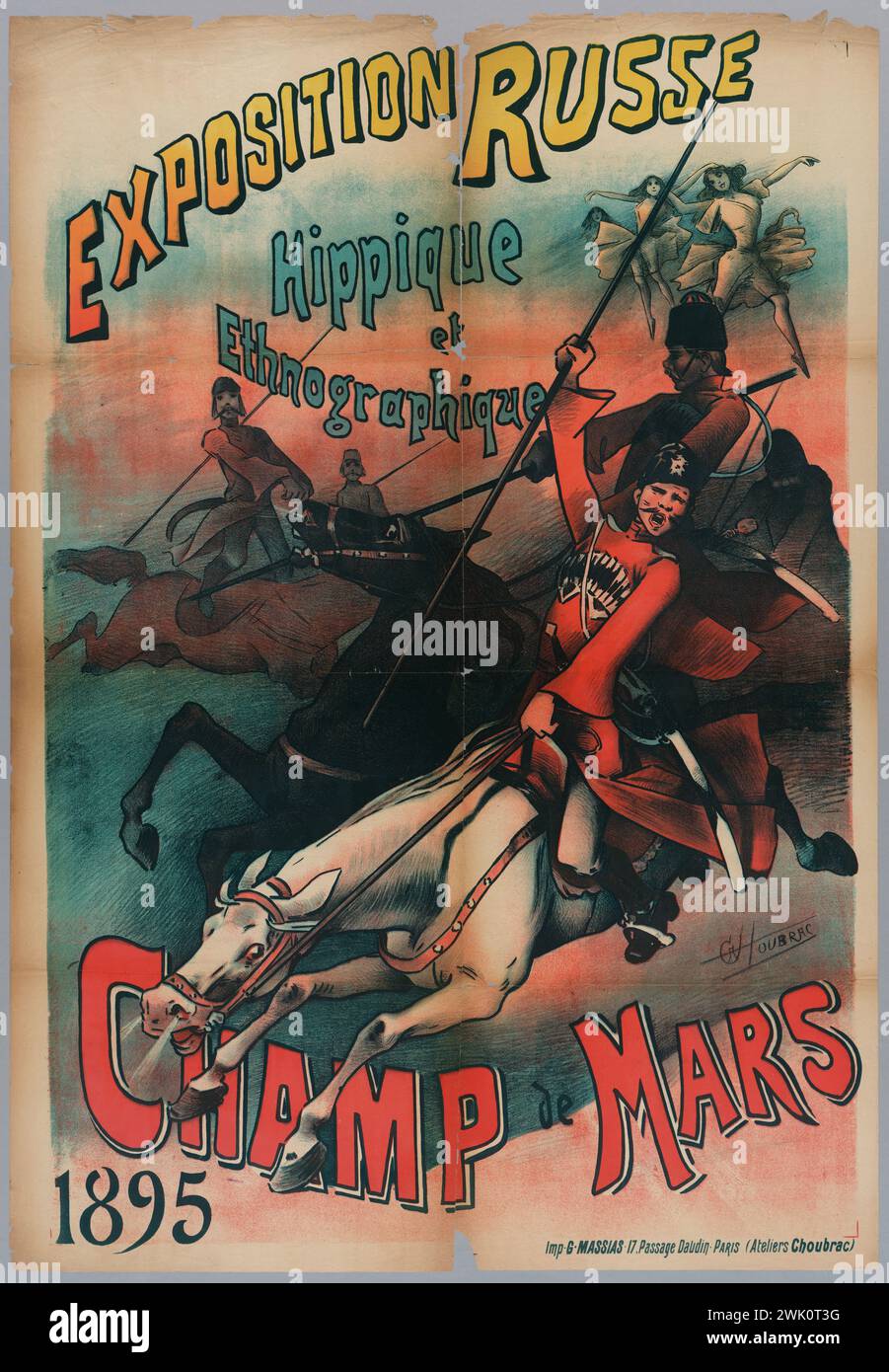 Choubrac, Alfred (n.1853-12-30-D.1902-07-24), Russian/ horse/ and ...