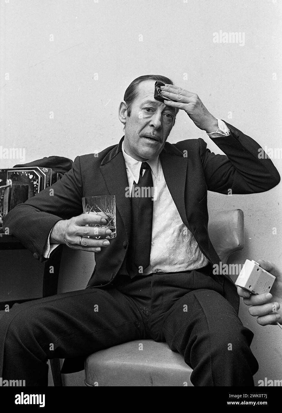 Argentine tango singer Roberto Goyeneche, during a press interview in ...