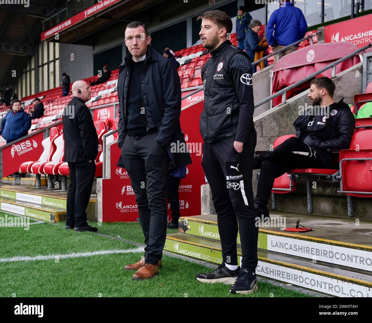 Neill Collins, manager of Barnsley before the Sky Bet League 1 match ...