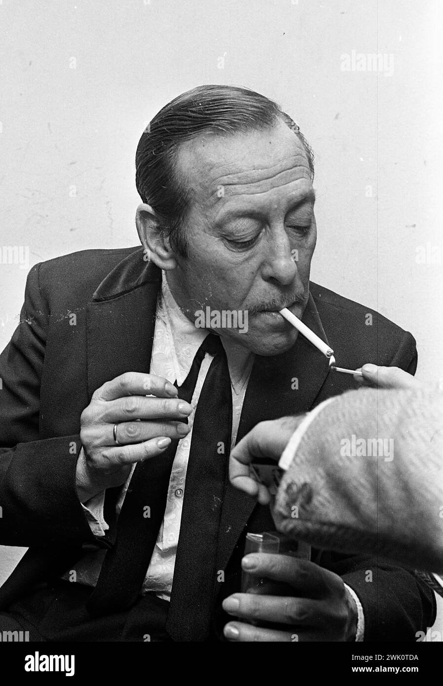 Argentine tango singer Roberto Goyeneche, during a press interview in ...